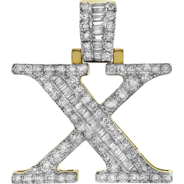 LUVMYJEWELRY Diamond Initial Pendant