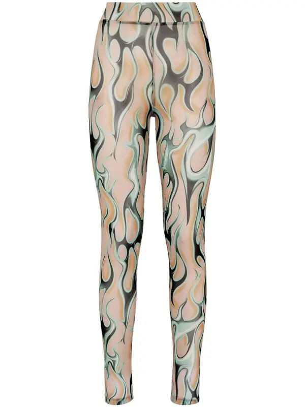 Philipp Plein Flame Leggings - Neutrals