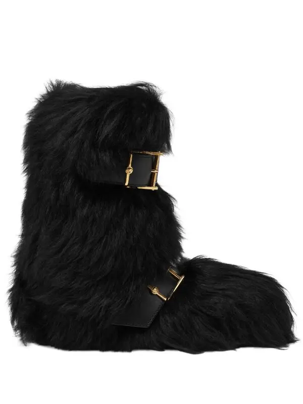 Versace Bastion Shearling Boots