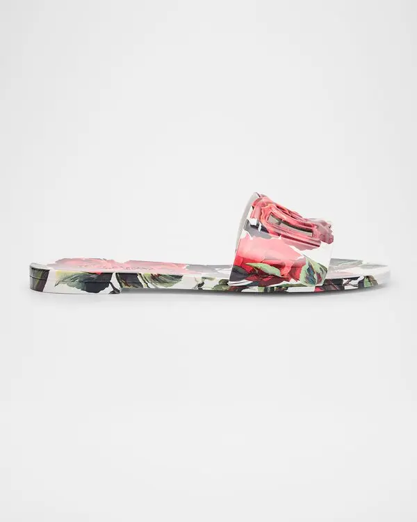 Dolce & Gabbana Bianca Floral Sandals - Multi