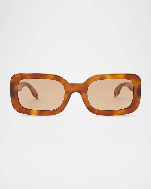 ELISA JOHNSON Lexi Tortoise Square Sunglasses