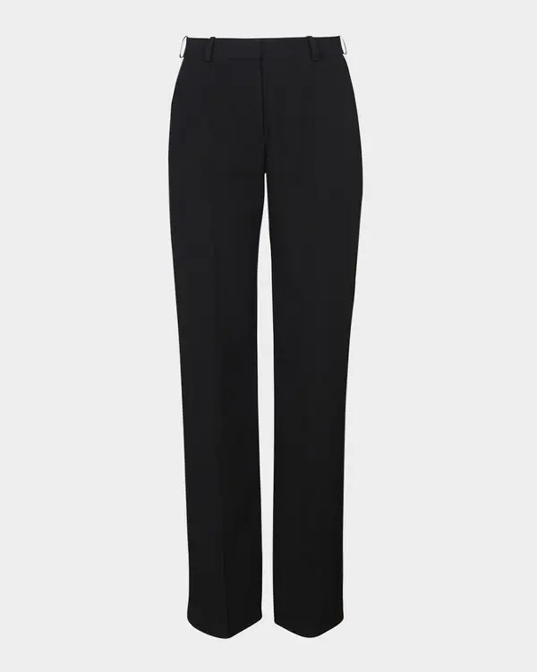 Balmain Pintuck Straight-leg Tailored Pants