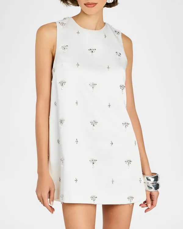 Retrofete Tylee Crystal-embellished Mini Dress