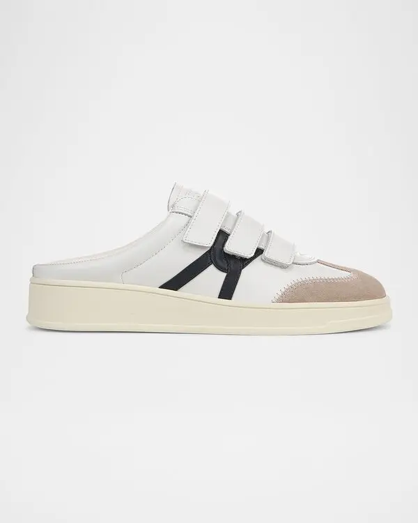 Veronica Beard Reagan Leather Mule Sneakers - Lily/eclipse