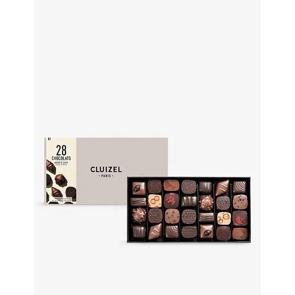 MICHEL CLUIZEL Noir & Lait Chocolate Bonbons Set Of 28