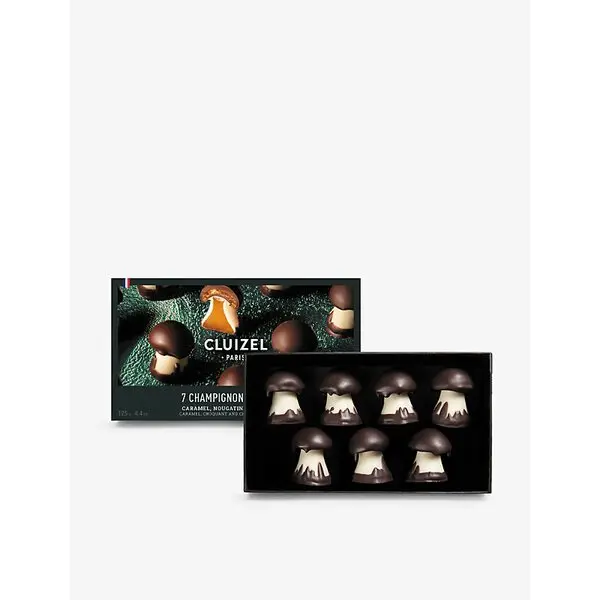 MICHEL CLUIZEL Champignons Caramel Mushroom-shaped Chocolates Box Of Seven