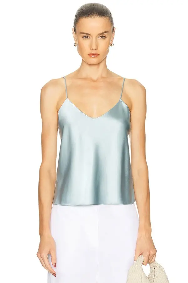 Eterne Mila Silk Camisole - Dusty Blue