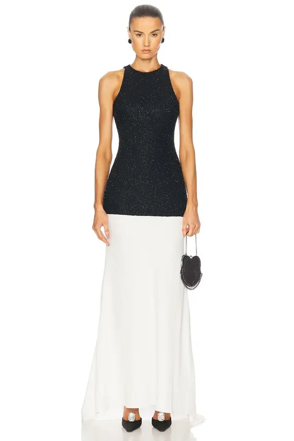 Staud Gabrielle Dress - Black & Ivory
