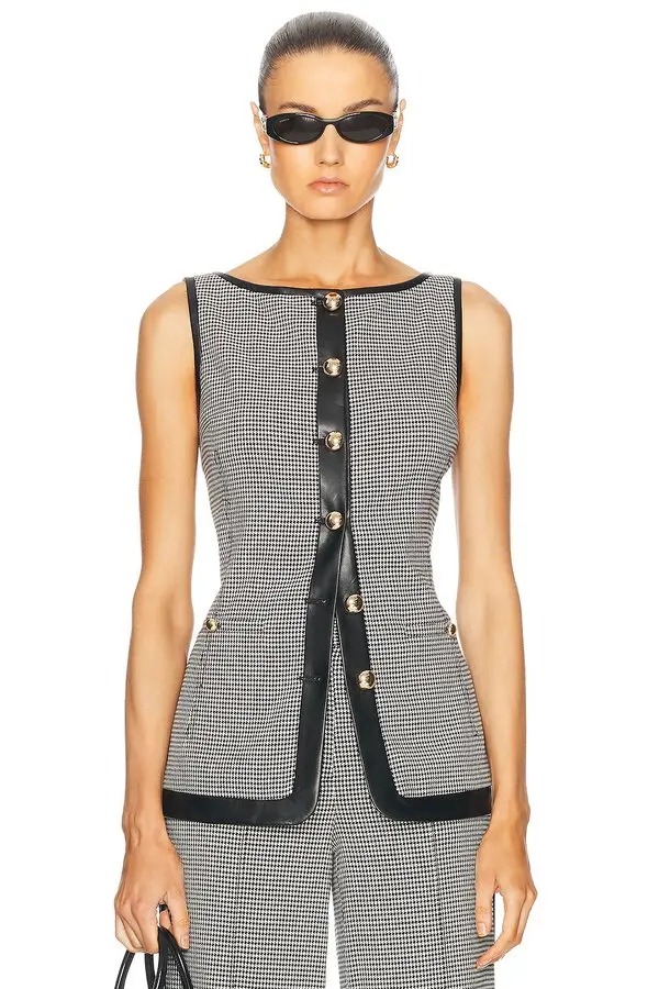 Simkhai Cressida Button Top