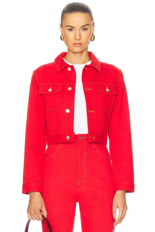 FRAME X Carolina Herrera Tailored Denim Jacket