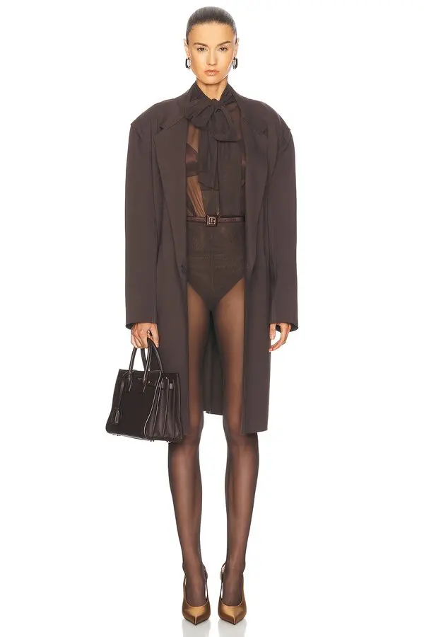 Norma Kamali Oversized Double Breasted Jacket