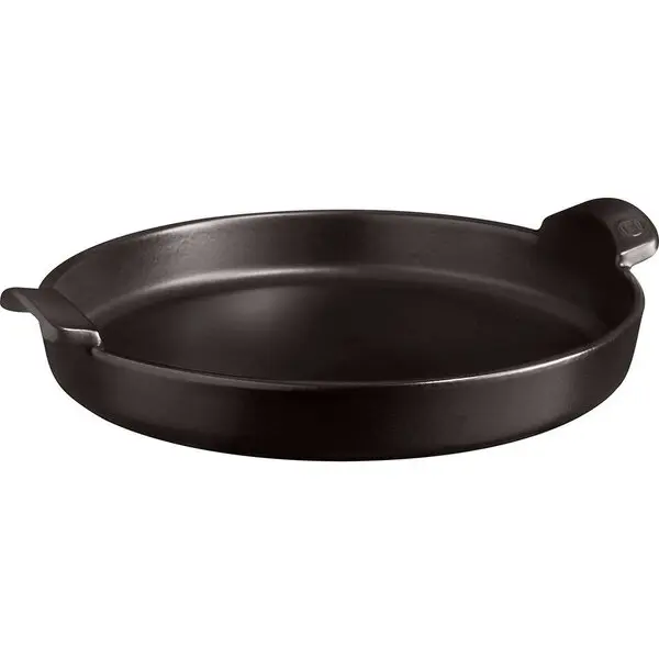 EMILE HENRY 12-inch Round Deep Dish Pizza Pan - Burgundy