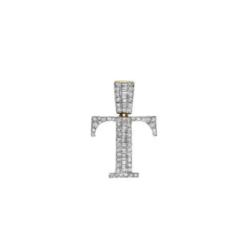 LUVMYJEWELRY T Initial Diamond Pendant