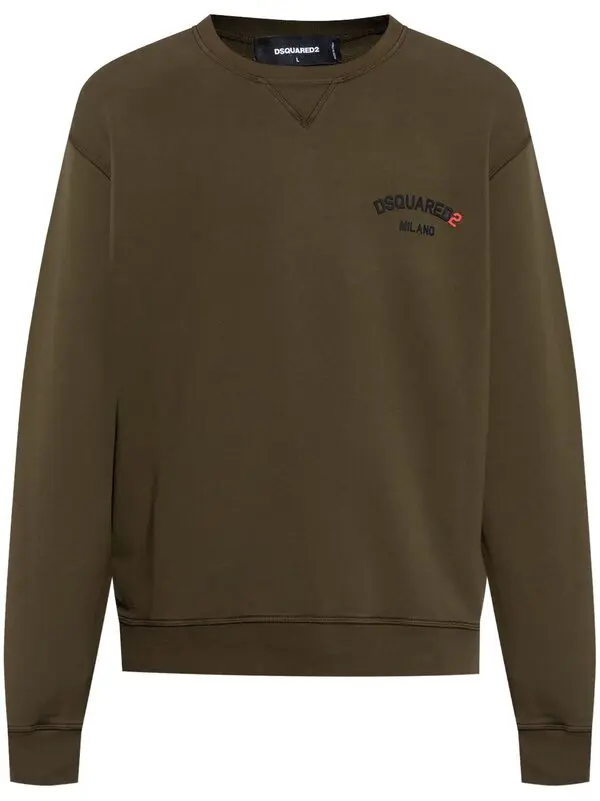 Dsquared2 Logo-appliqué Sweatshirt - Brown