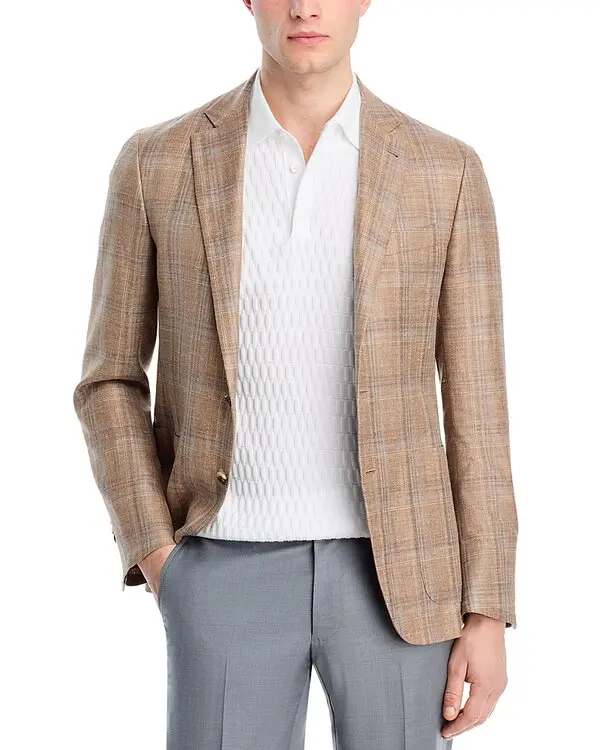 Canali Kei Plaid Sport Coat