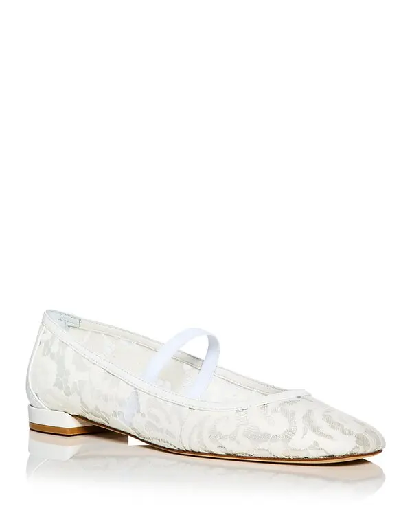 STUART WEITZMAN Arabella Ballet Flats - White