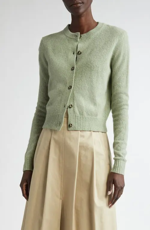 Altuzarra Thea Merino Wool & Alpaca Blend Cardigan - 000336 Sea Foam