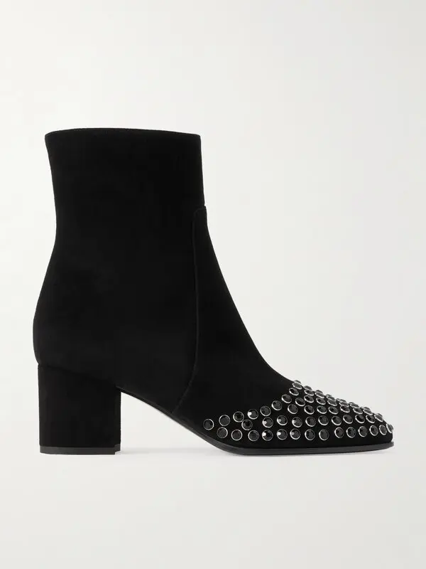 Alaïa Crystal-embellished Ankle Boots