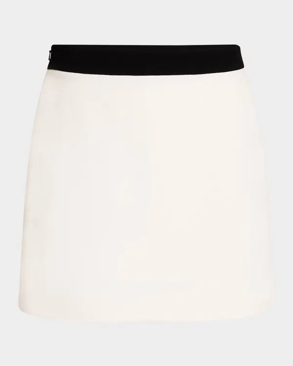 SANS FAFF Contrast Waistband Mini Skirt