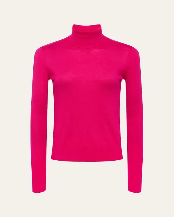 L'Agence Flora Turtleneck Slim Fit Sweater
