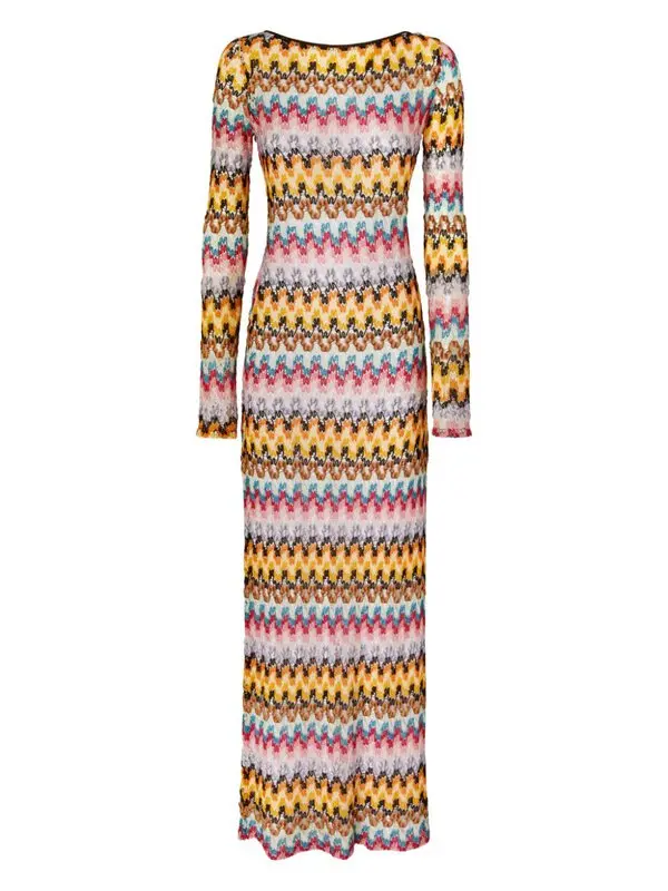 Missoni Zigzag-woven Maxi Dress - Yellow