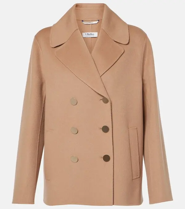 Max Mara Margot Double-breasted Wool Blazer - Beige