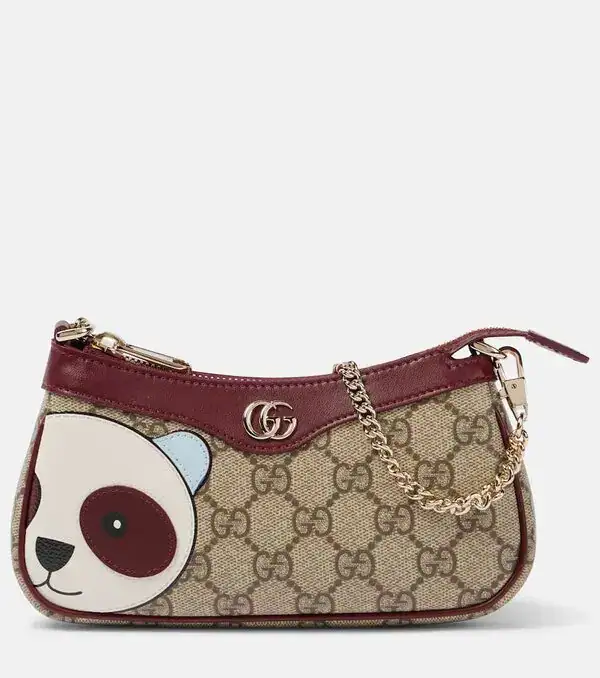 pandacoPanda専用 GUCCIセミショルダーバック Gucci Gg Mini Panda Appliqué Shoulder Bag - Neutrals | Editorialist