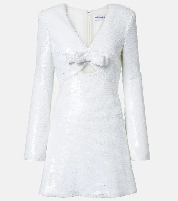 SELF-PORTRAIT Sequined Minidress