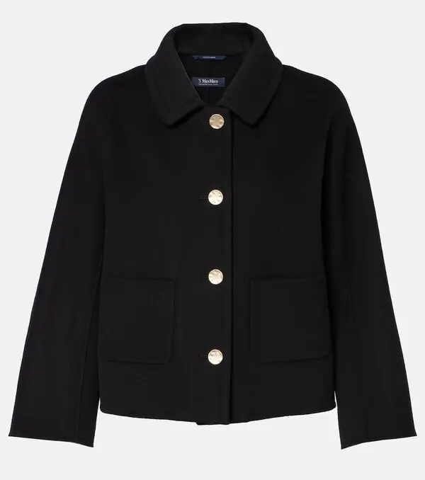 Max Mara Sogno Virgin Wool Jacket - Black