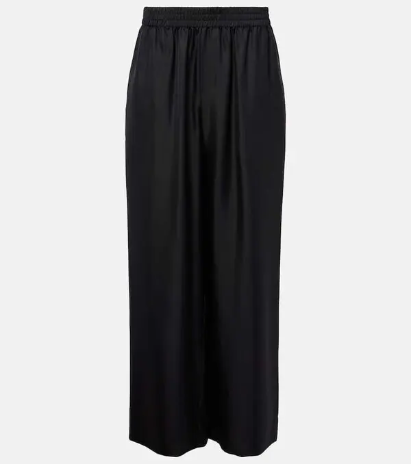 LISA YANG Wide-leg Silk Pants - Blue