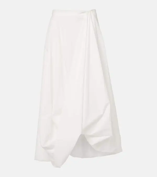 Brunello Cucinelli Cotton-blend Maxi Skirt - Neutrals