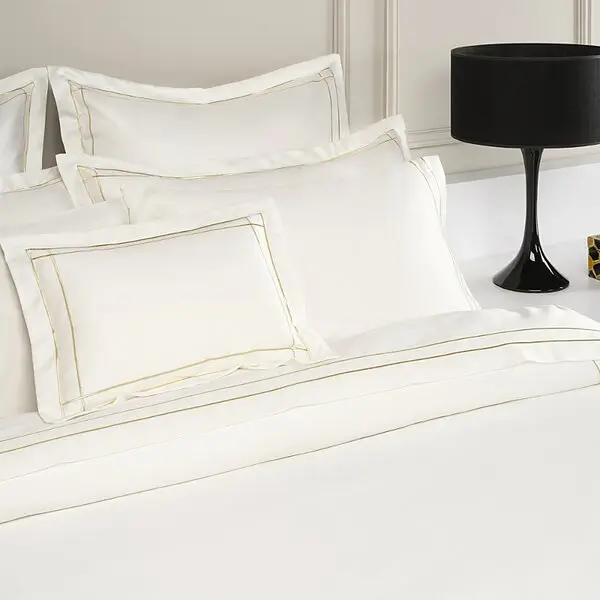 AMALIA HOME COLLECTION Dalila Sateen Fitted Sheet, King Exclusive - Cream