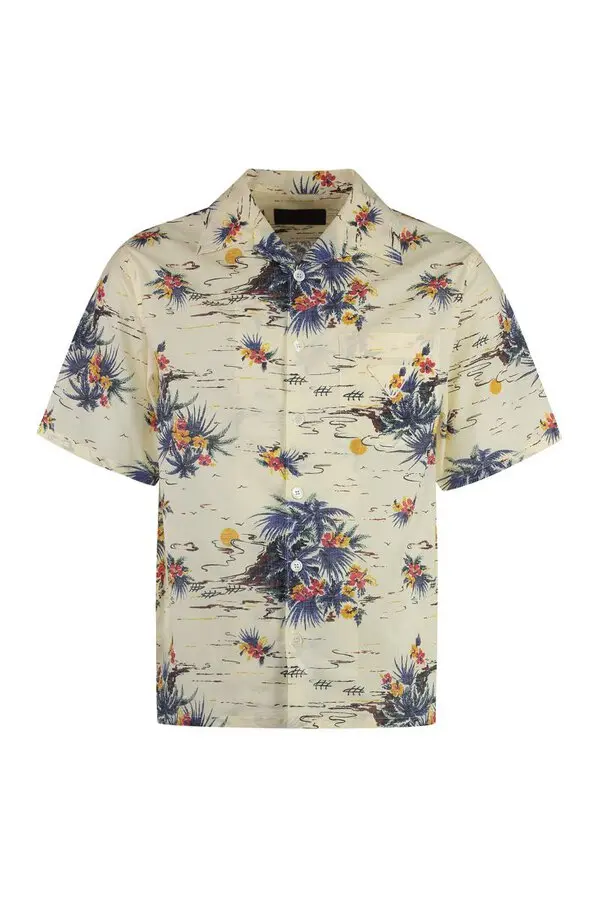 Prada Short Sleeve Cotton Shirt - Green