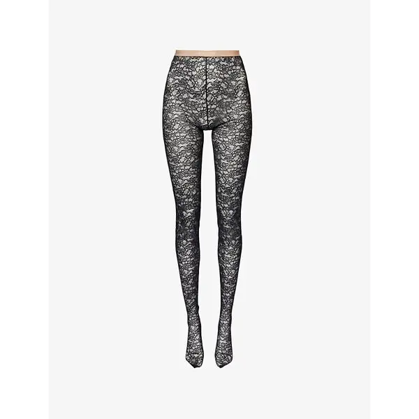 Valentino Garavani Black lace tights Valentino Garavani Lace