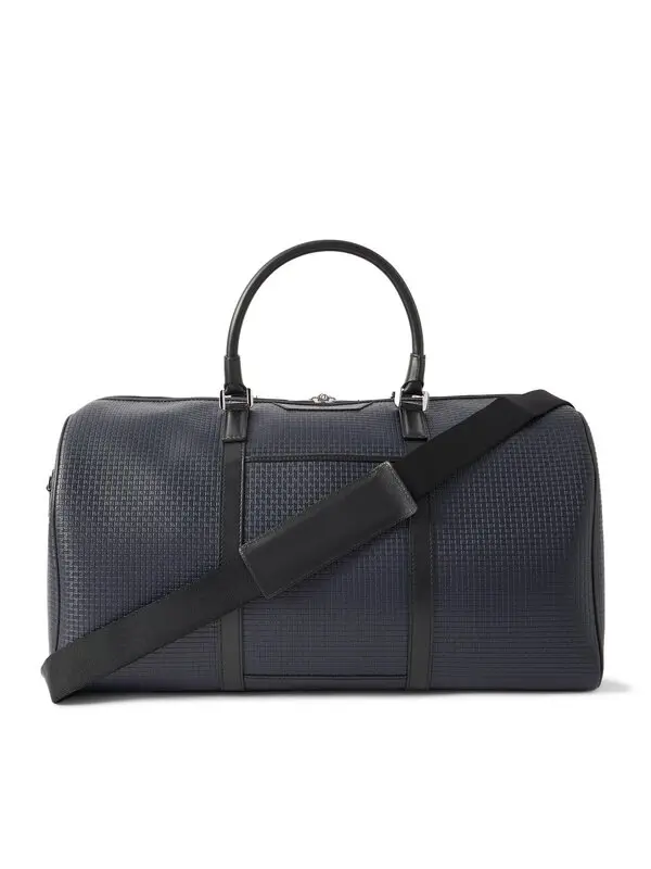 SERAPIAN Leather-trimmed Monogrammed Stepan Duffle Bag