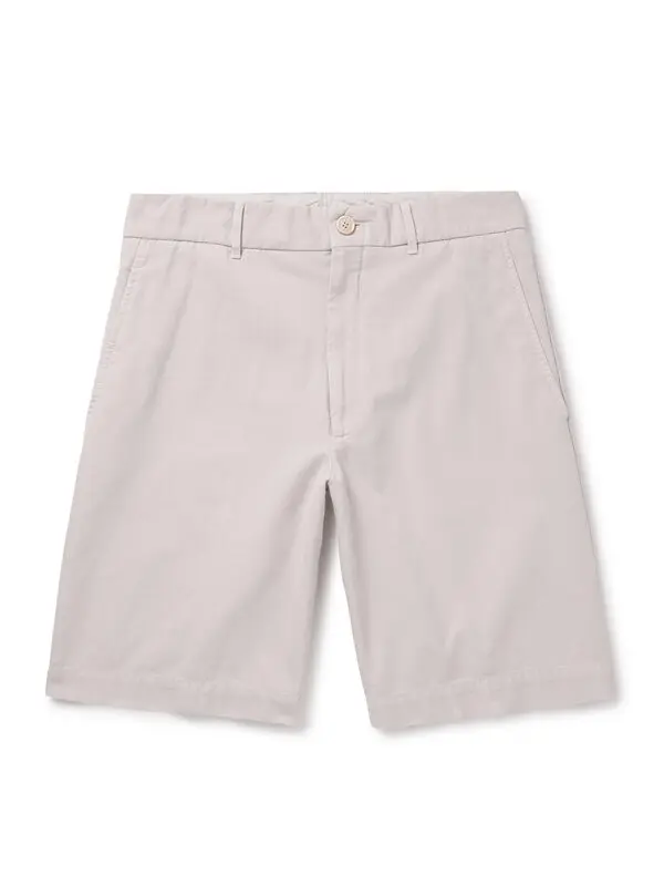 Brunello Cucinelli Straight-leg Cotton-twill Bermuda Shorts