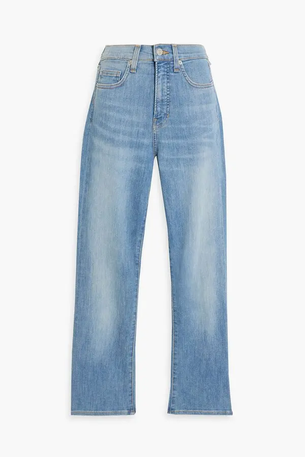 Veronica Beard Carly High-rise Kick-flare Jeans - Mid Denim