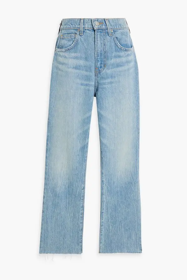 Veronica Beard Carly High-rise Kick-flare Jeans - Light Denim