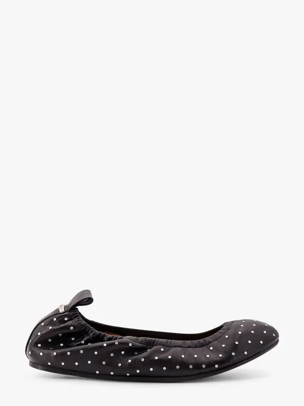 Isabel Marant Leather Ballerinas With Studs - Black