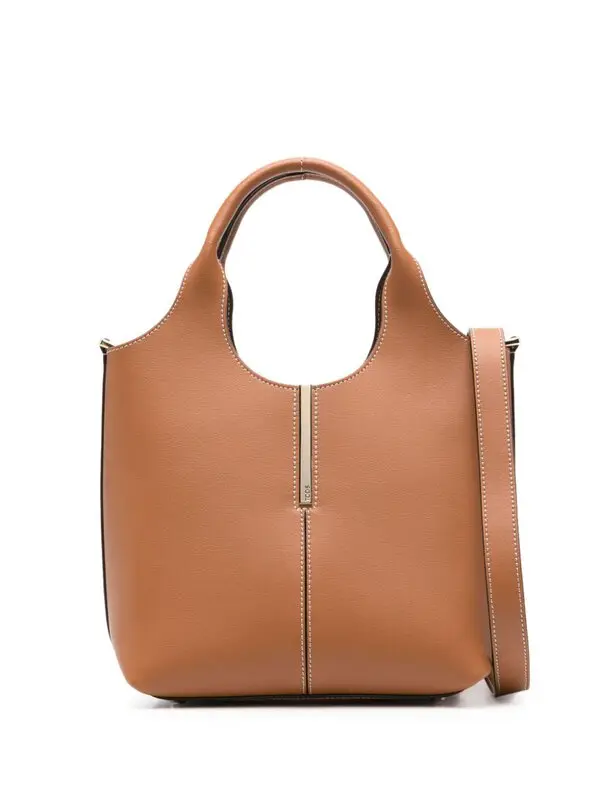 TOD'S Mini Leather Tote - Brown