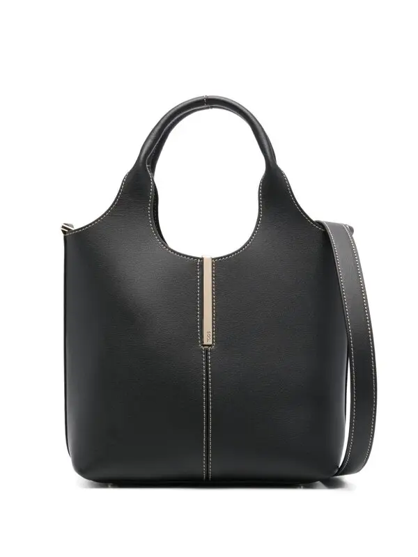 TOD'S Mini Leather Tote - Black