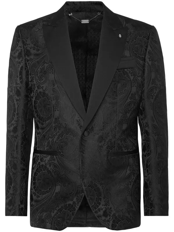 BILLIONAIRE Jacquard Blazer - Black