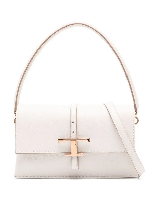 TOD'S T Timeless Mini Leather Bag - Neutrals