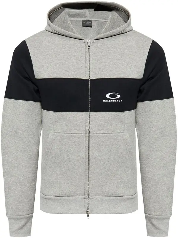 Balenciaga Loop Sports Icon Hoodie - Grey