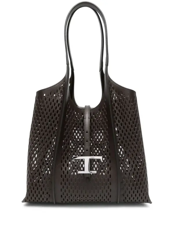 TOD'S T Timeless Medium Tote - Brown