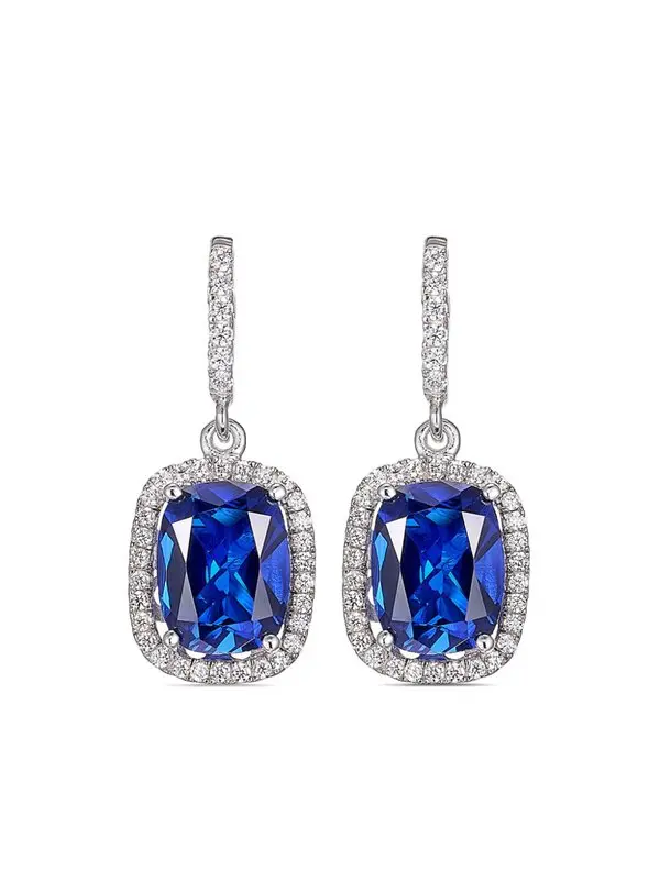 ANABELA CHAN 18kt White Gold Comet Earrings - Silver