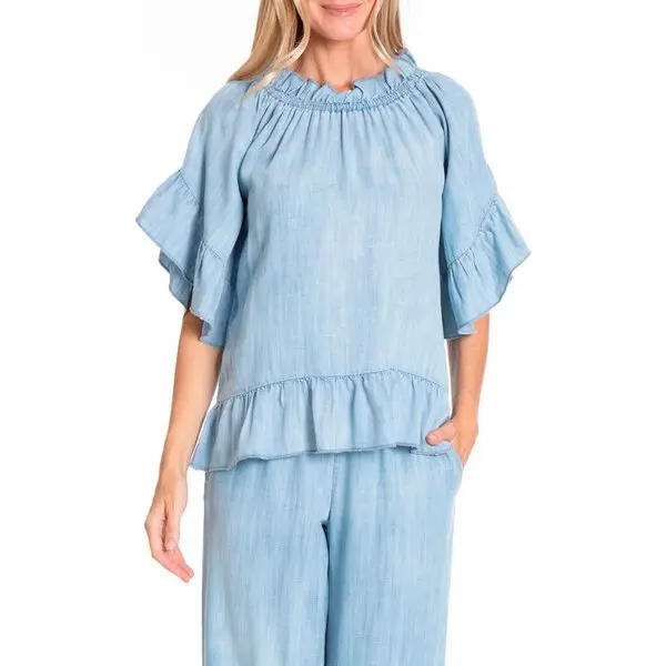 APNY Flounce Sleeve Top
