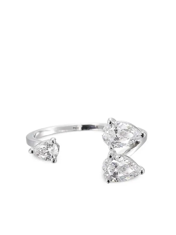 ANABELA CHAN 14kt White Gold Floating Diamond Ring