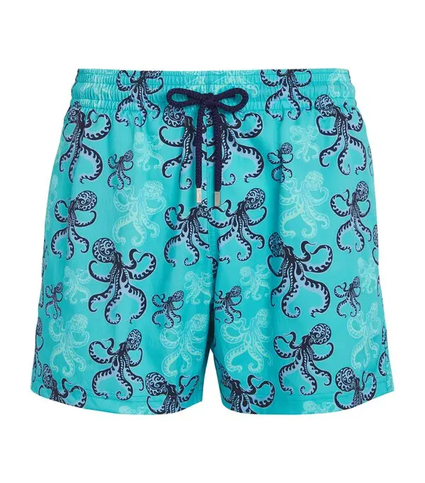 Vilebrequin Octopus Print Moorise Swim Shorts - Blue