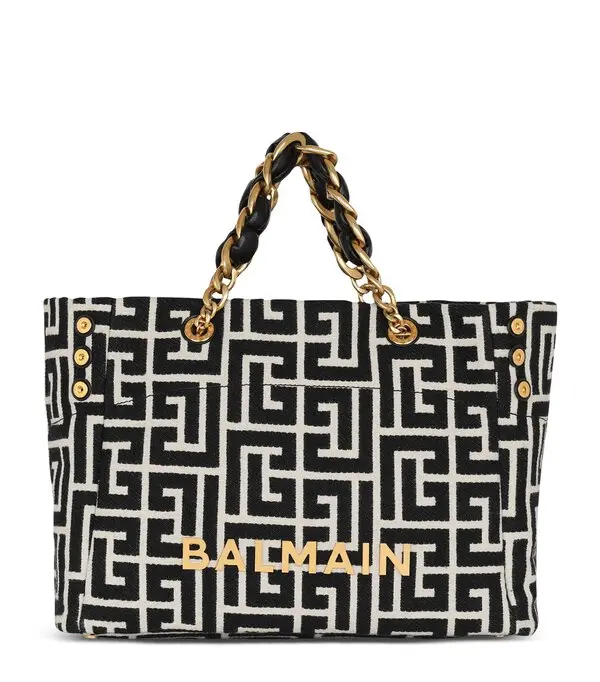Balmain 1945 Jacquard Tote Bag